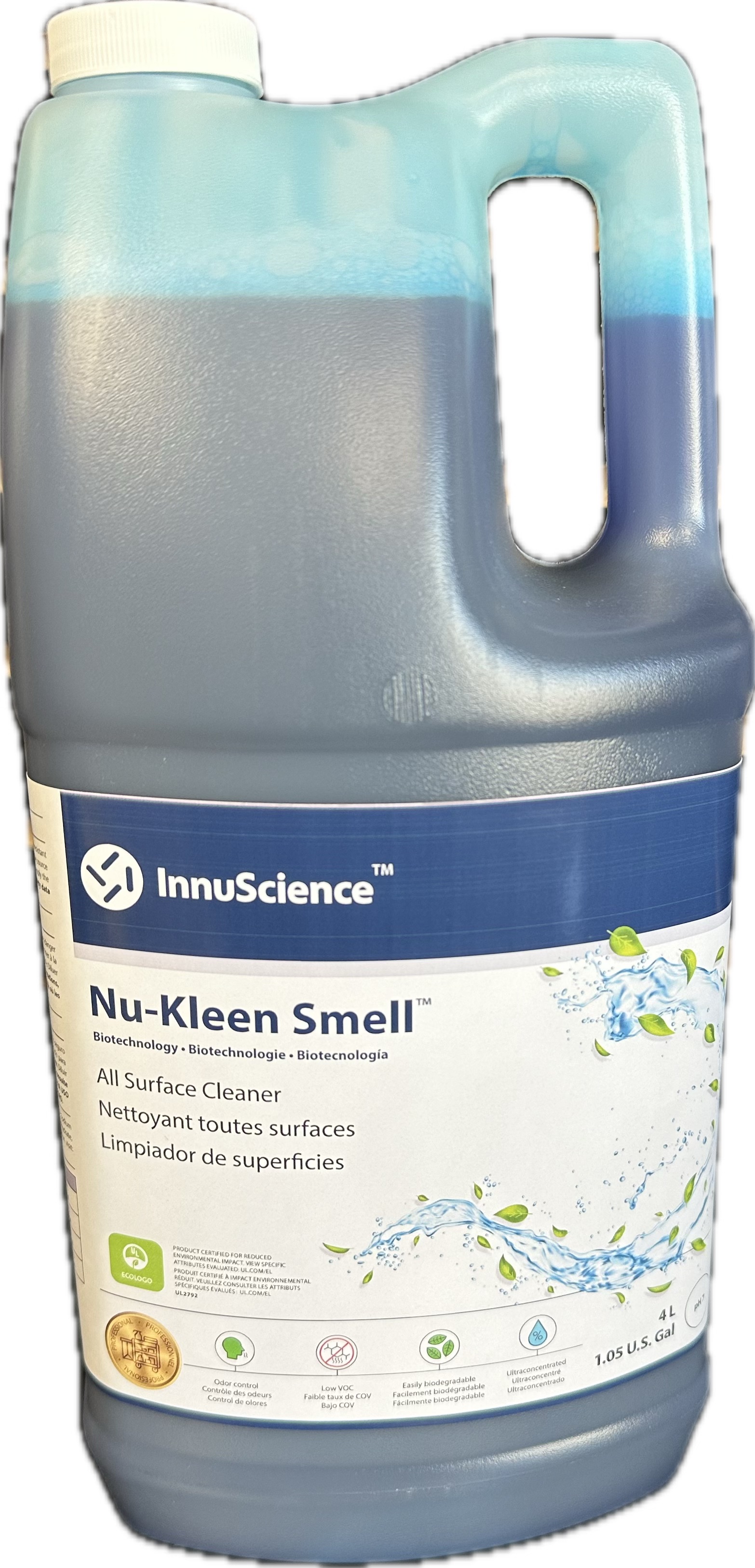 Nu-Kleen Smell - InnuScience - Nettoyant toutes surfaces - 4L - PS Optimum