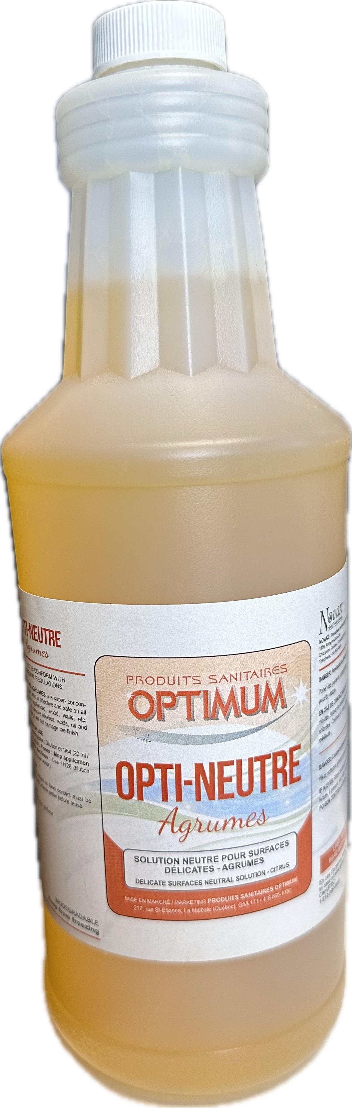 Opti-Neutre Agrumes - Solution neutre pour surfaces délicates - 4L ...